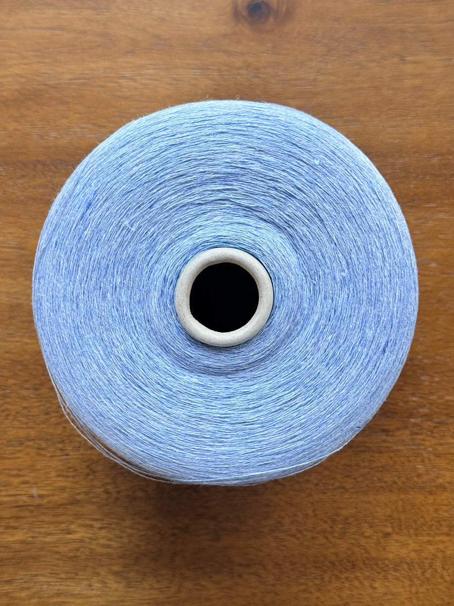 100 Linen Cone Yarn - Heathered Blue from Italy – That Yarn